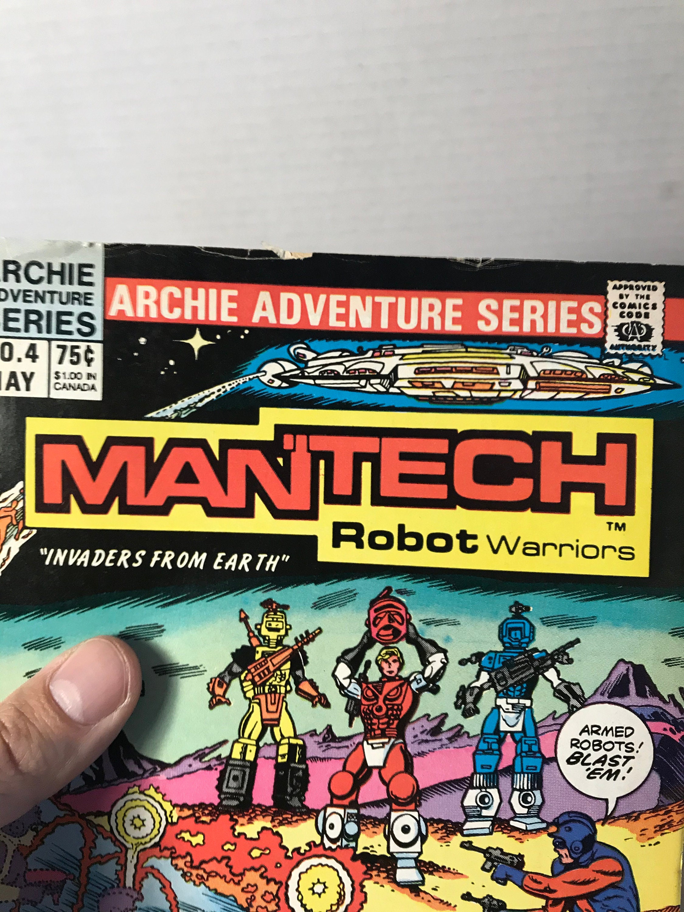 Vintage Archie Comic Mantech Robot Warrior #4 (1970's) Rare Vintage ...