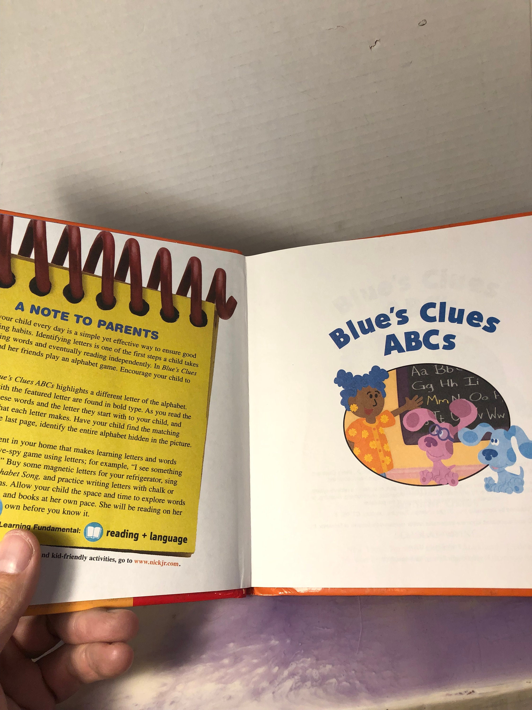 Vintage BLUES CLUES Hardcover Kids Book Abc's Rare - Etsy