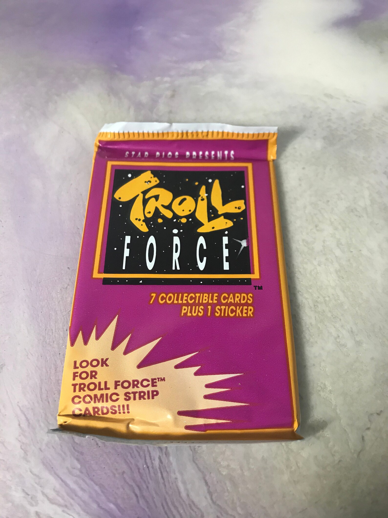 Vintage 1990's Troll Force Cartoon TV Show 1992 Trading Card Pack ...