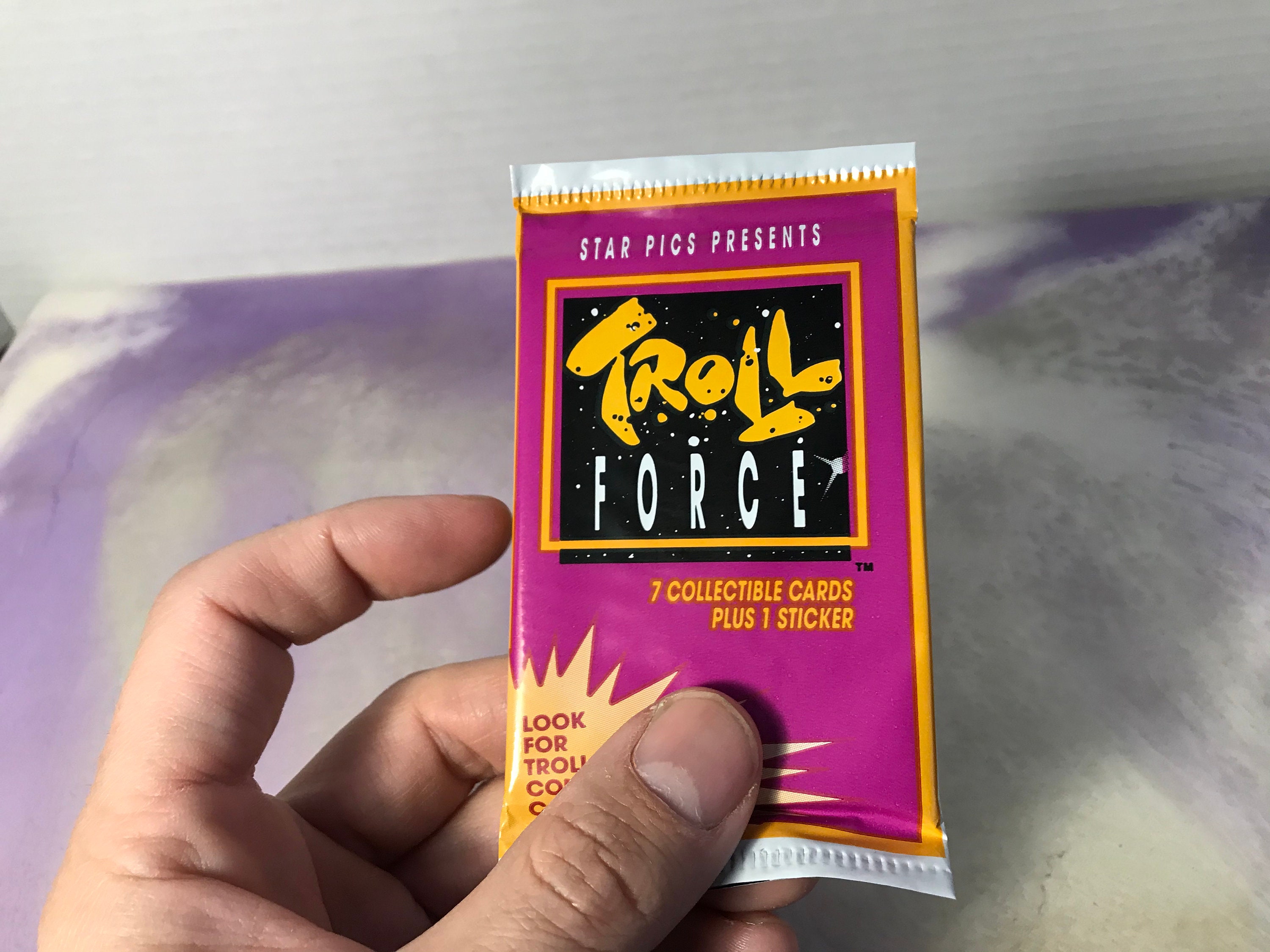 Vintage 1990's Troll Force Cartoon TV Show 1992 Trading Card Pack ...