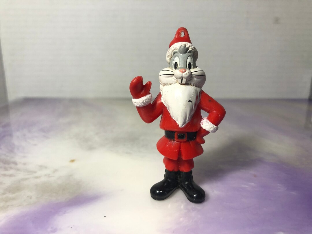 Vintage Rare Looney Tunes Bugs Bunny in Santa Claus Outfit PVC Figure ...