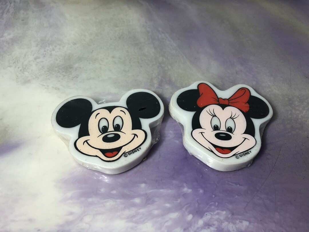 Vintage 90's - Mickey and Minnie Mouse Eraser Set - Awesome 90's Disney ...
