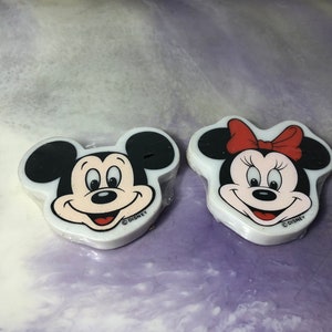 Vintage 90's - Mickey and Minnie Mouse Eraser Set - Awesome 90's Disney ...