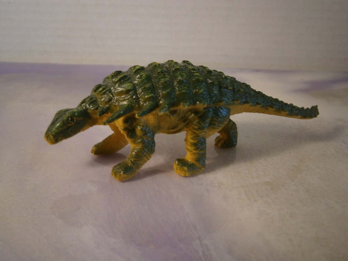 Vintage 1990s Ankylosaurus Verde / Amarillo Hecho en - Etsy España