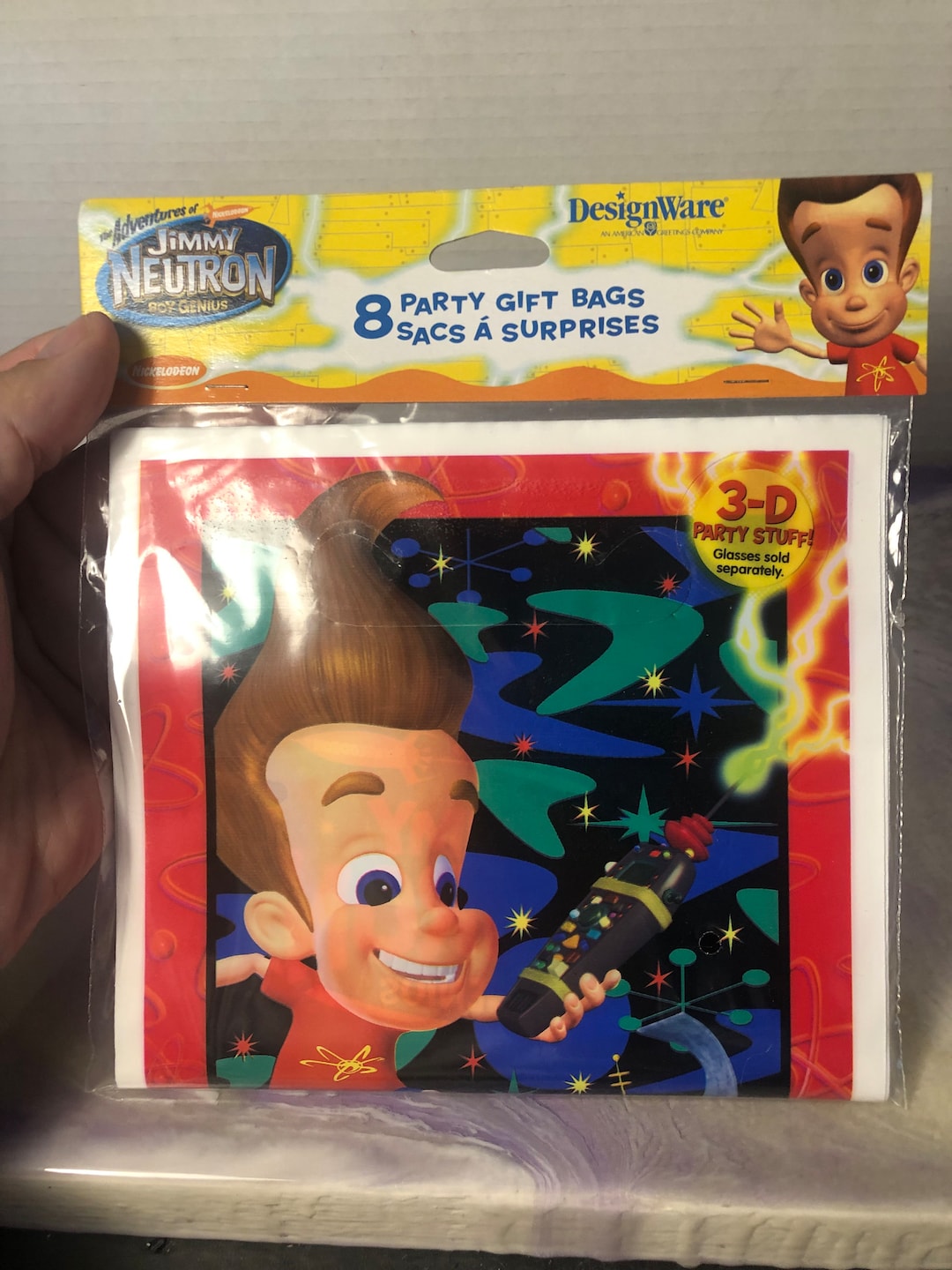 Vintage Jimmy Neutron Boy Genius Party Gift Bags Pack of 8 - Birthday ...