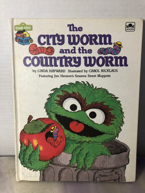 Vintage Kids the Sesame Street Book the City Worm and | Etsy
