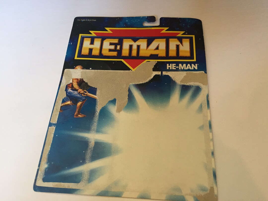 Vintage Rare Masters of the Universe 1989 He-man Card Back Only Rare ...