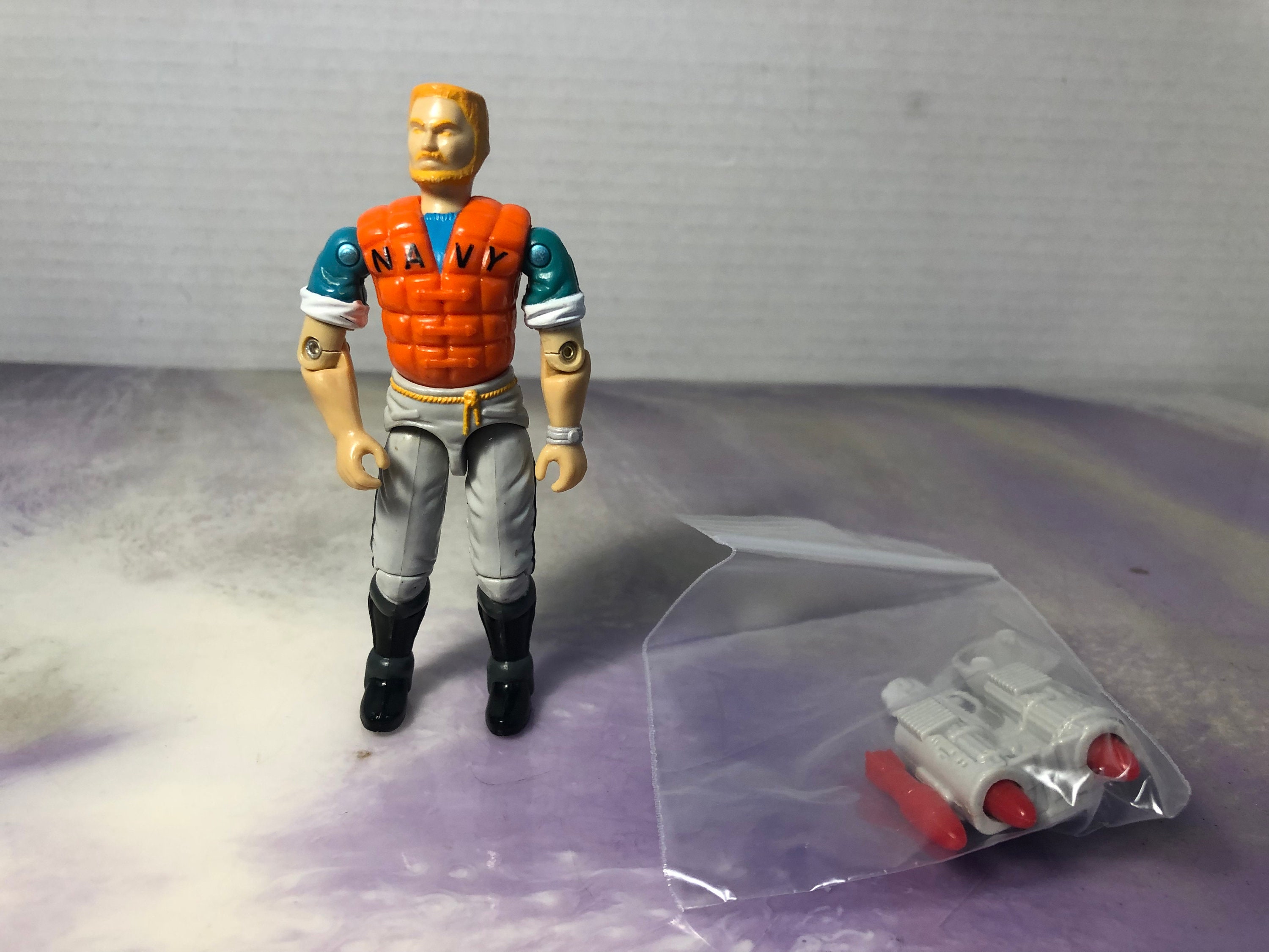 Vintage 1990 GI Joe Topside Navy Assault Seaman V1 Action - Etsy