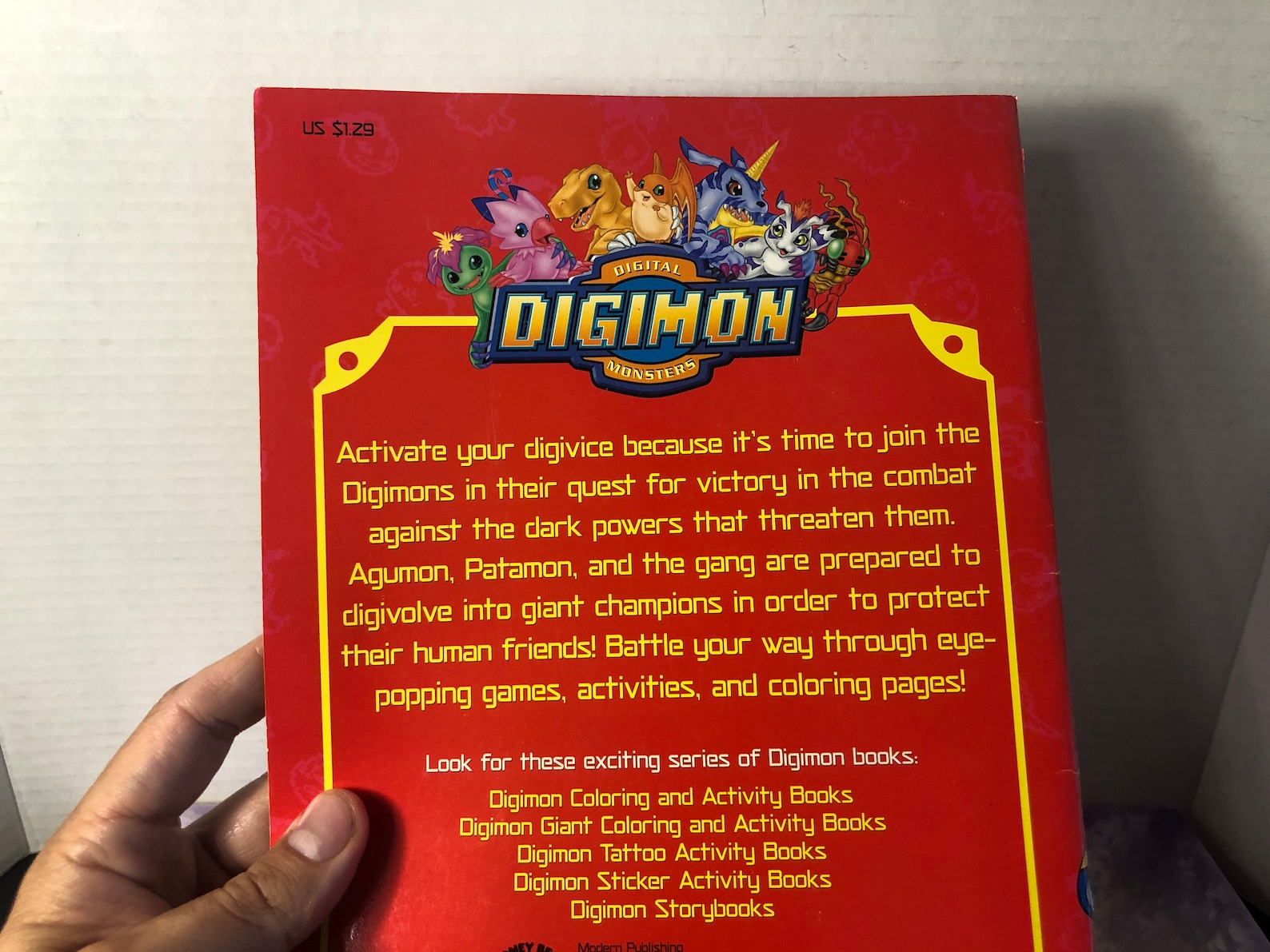 Vintage Digimon Colouring / Activity Book "digiworld Warriors ...