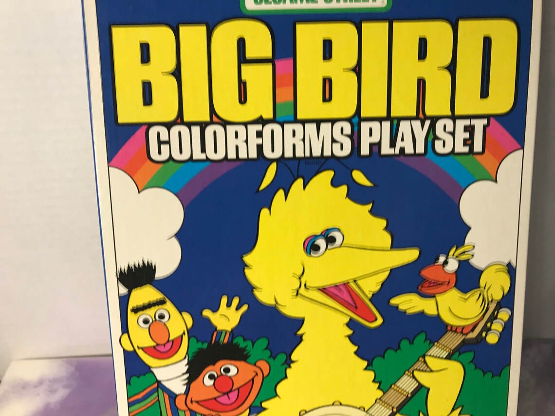 Vintage CTV Sesame Street Big Bird Color Forms Set Complete - Etsy