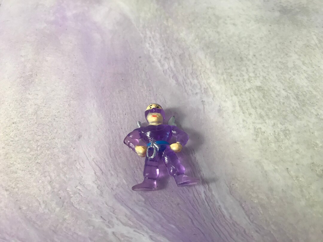 Vintage Translucent Purple NINJA PVC Mini Figure - Rare Vintage 80's ...