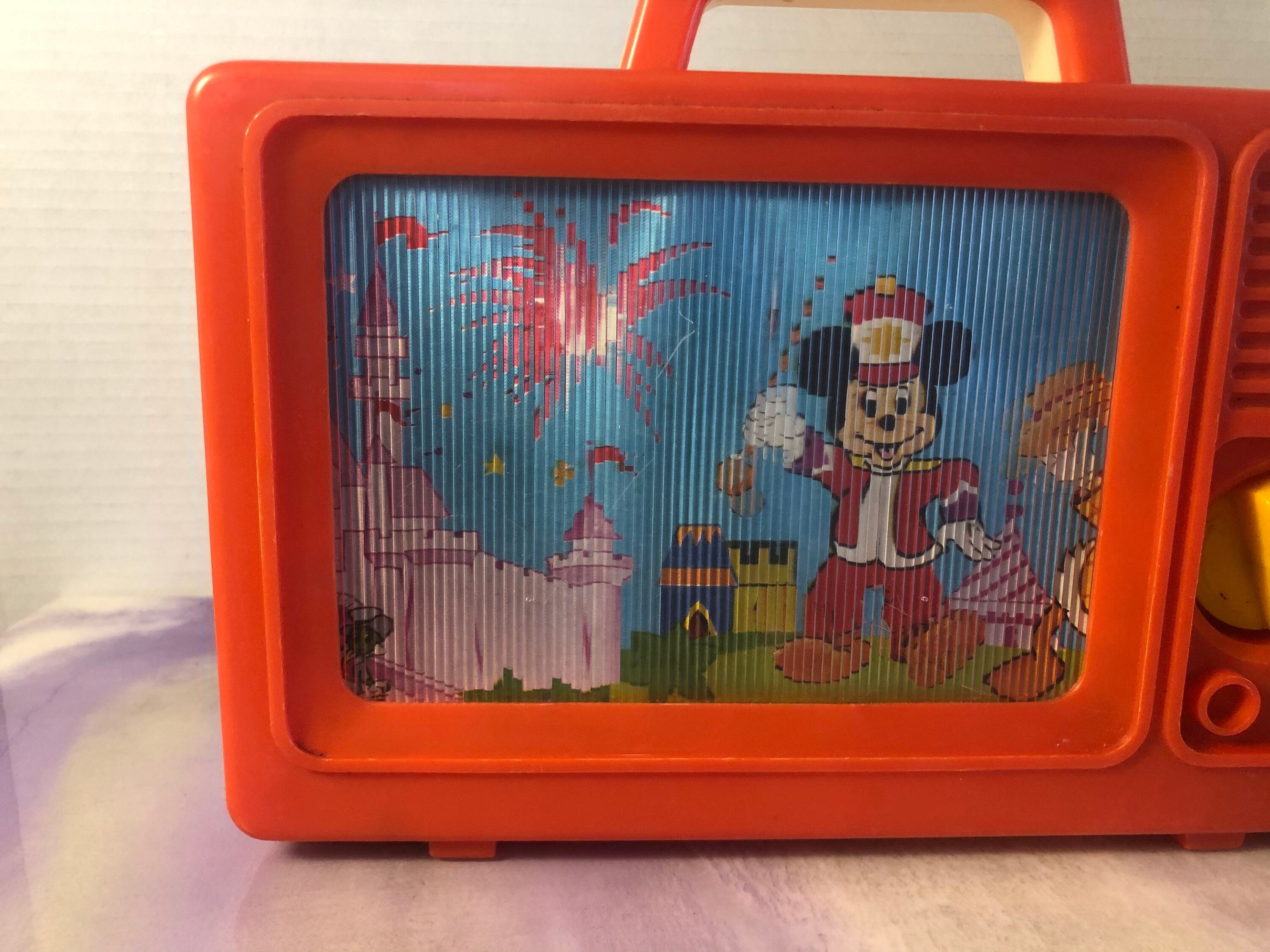 Vintage IDEAL Disney Mickey Mouse Plastic Musical TV Wind Up | Etsy