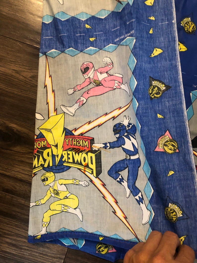 Vintage 1990's Mighty Morphin Power Rangers Twin Bed Sheet - Etsy