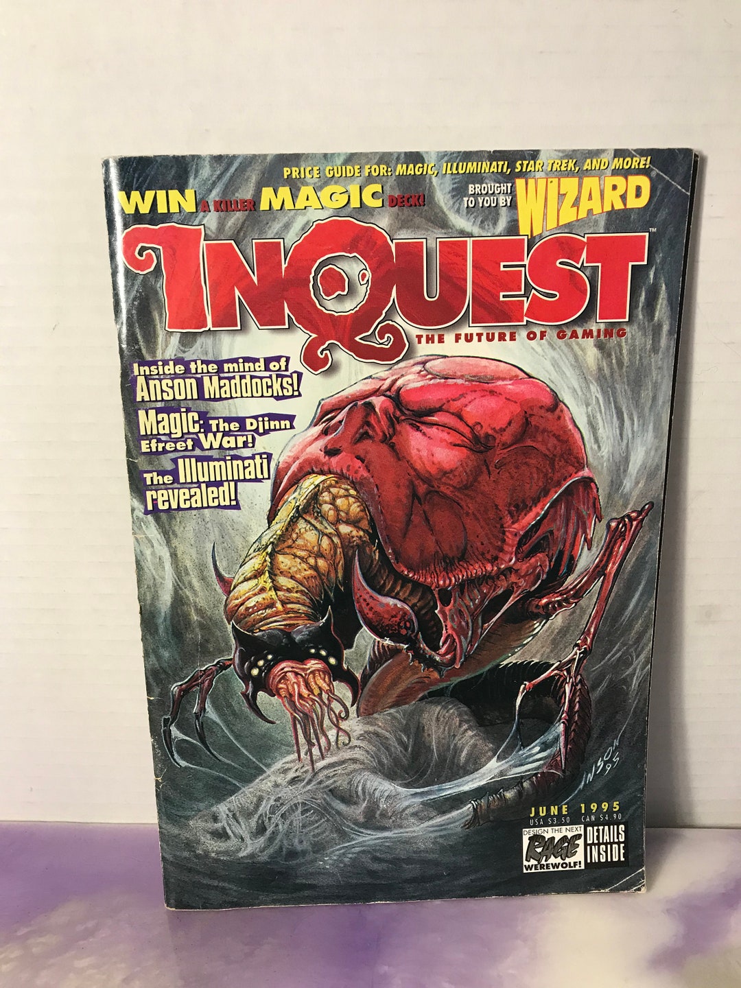 Vintage Rare INQUEST Magazine July 1995 #3 - Awesome Piece of Nostalgia ...