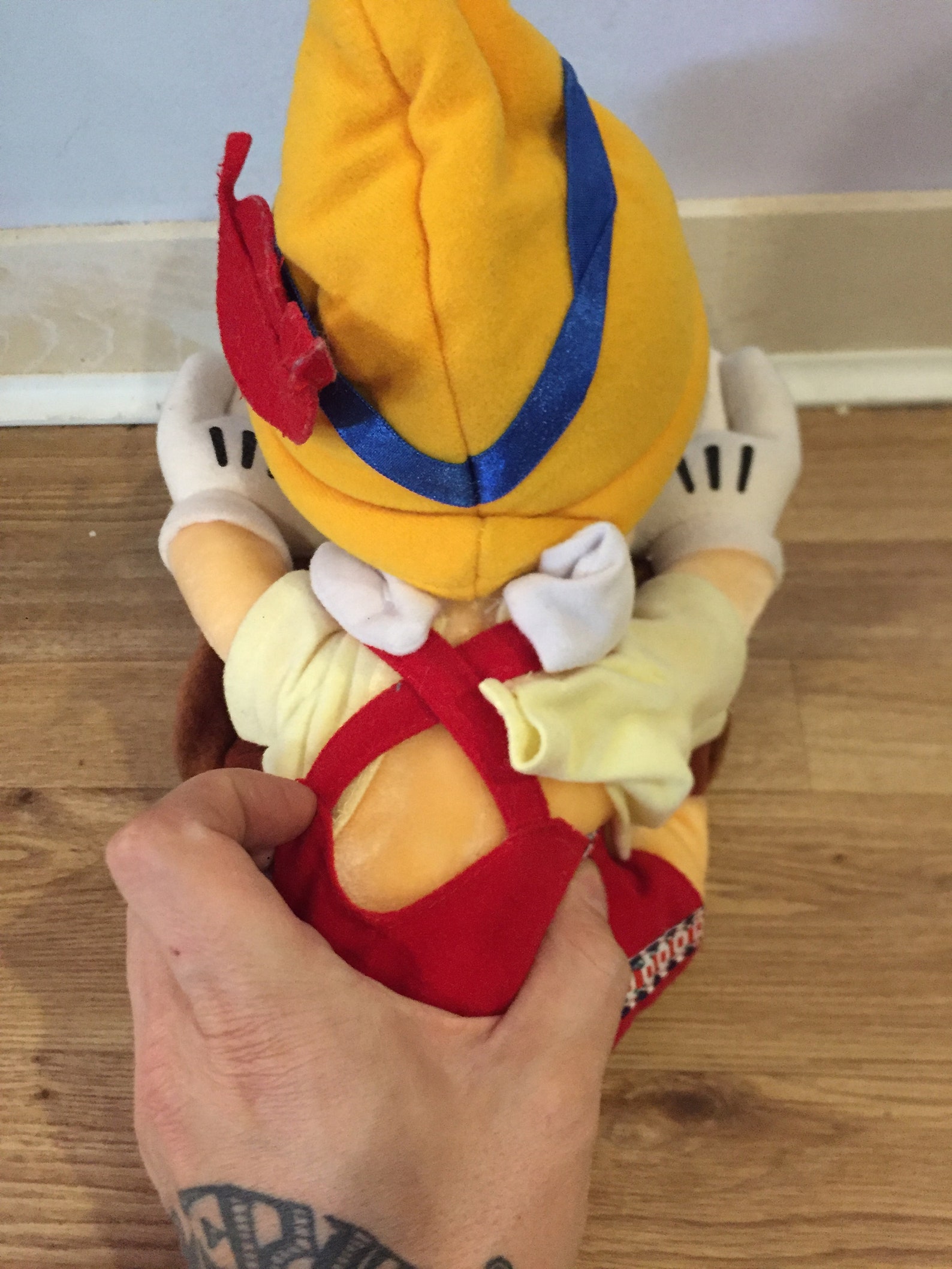 Rare Vintage Plush Stuffed Animal Walt Disney Pinocchio Disney Official ...