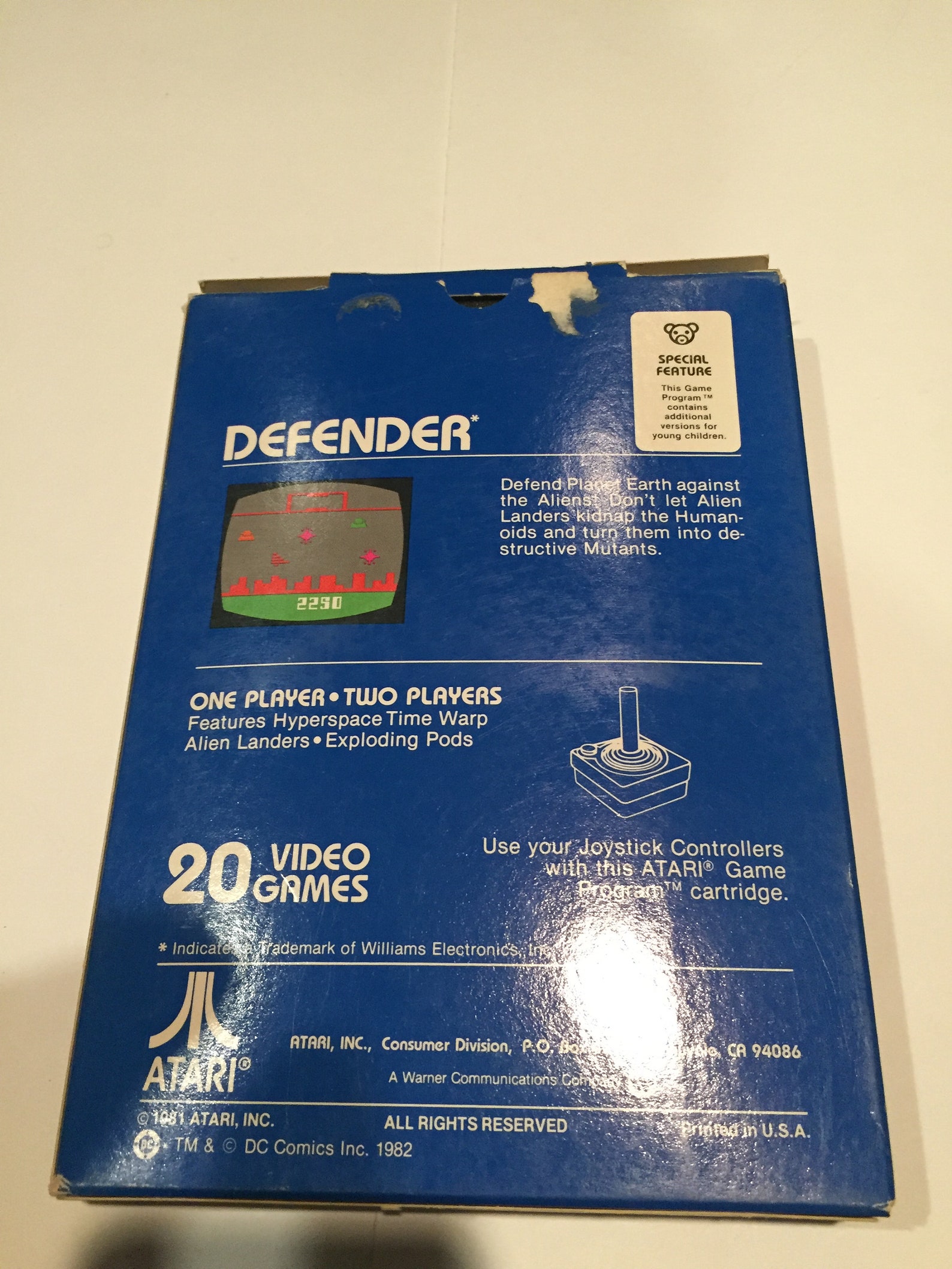 Vintage 1980s Atari Video Game System DEFENDER Complete in Original Box ...