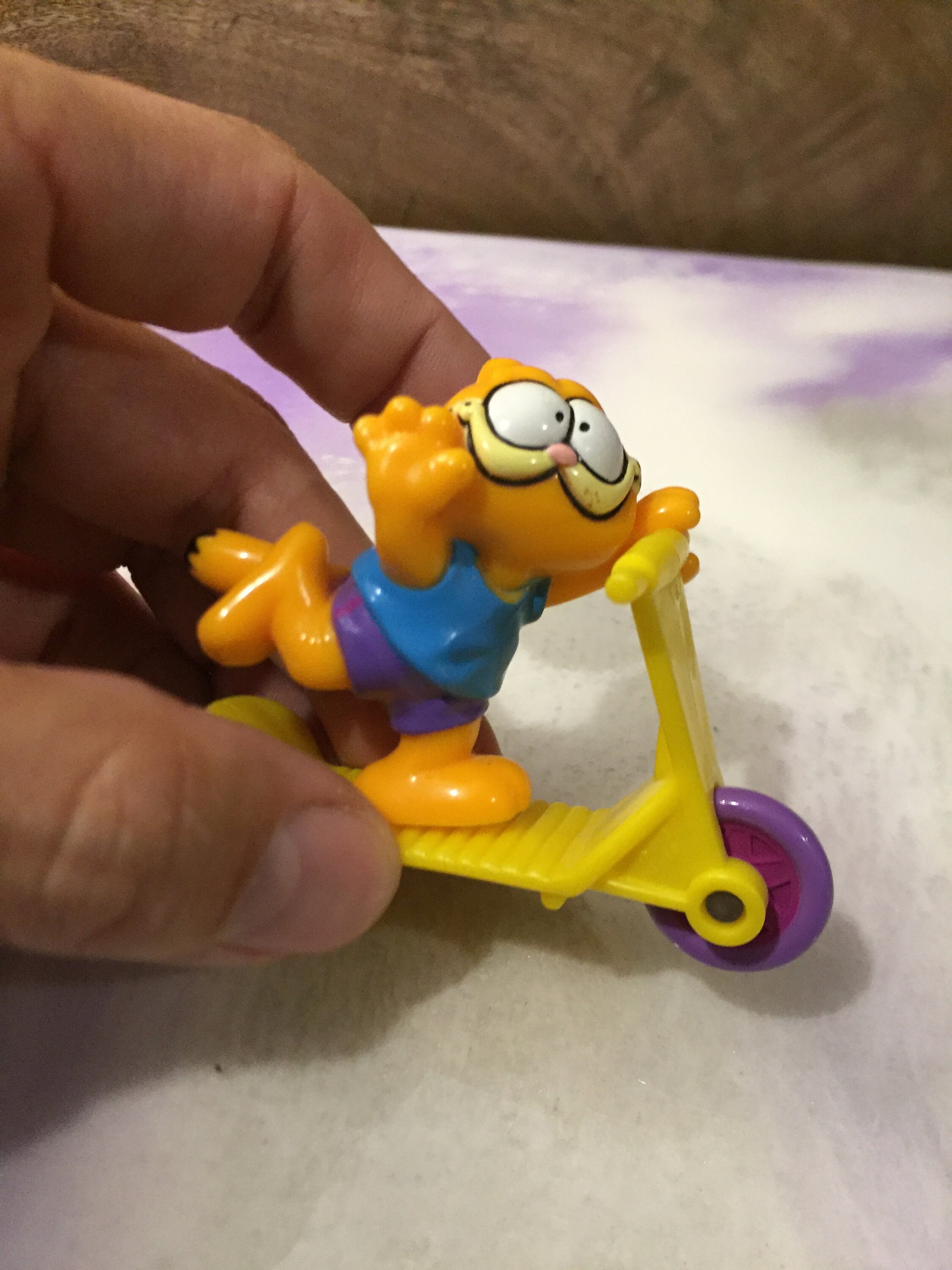 Vintage 1980's Garfield PVC Figure Scooter Complete Nostalgia MCDONALD ...