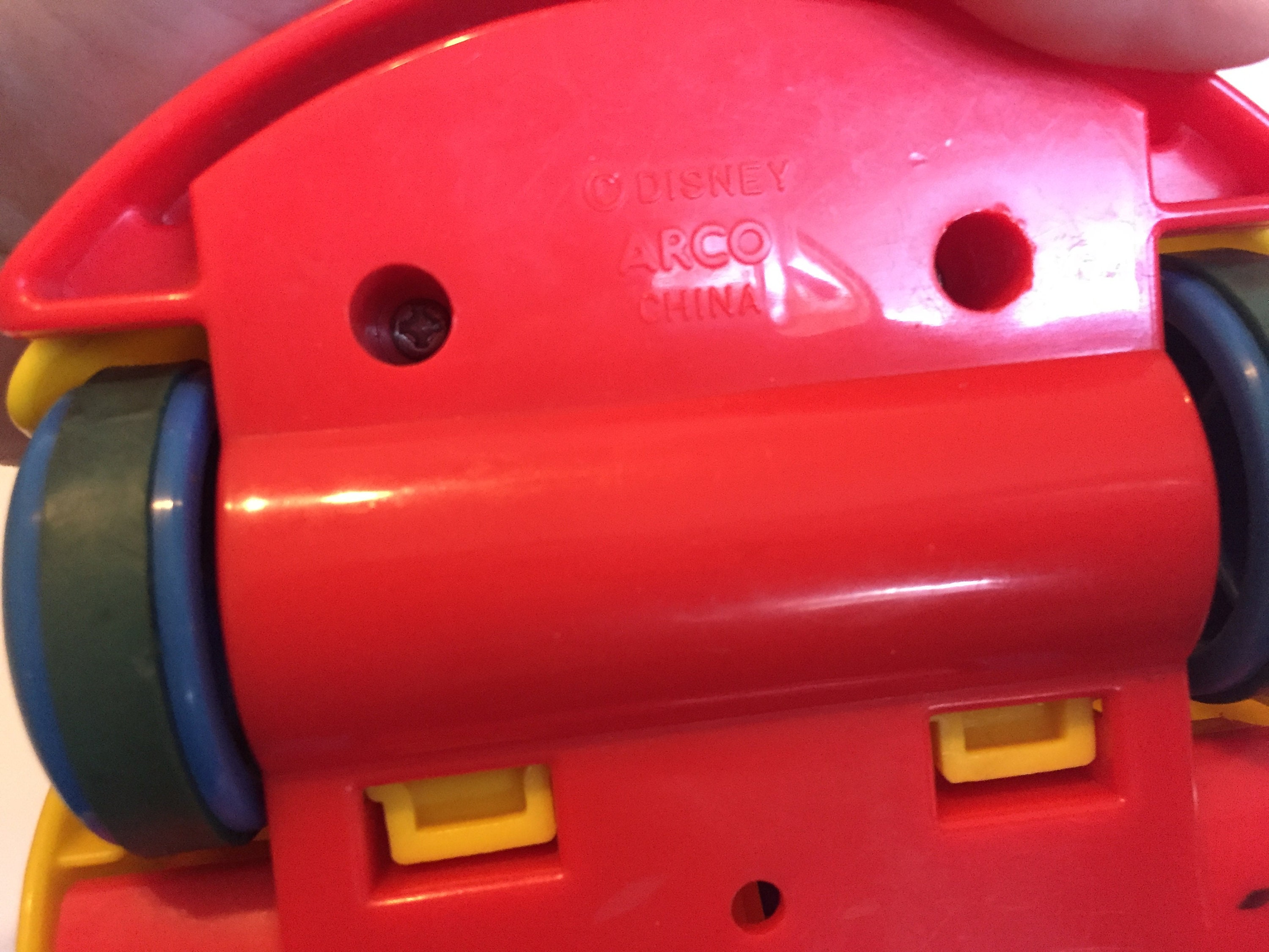 Vintage Roly Poly Mickey Mouse With Car - Rare Vintage Disney ARCO Car ...