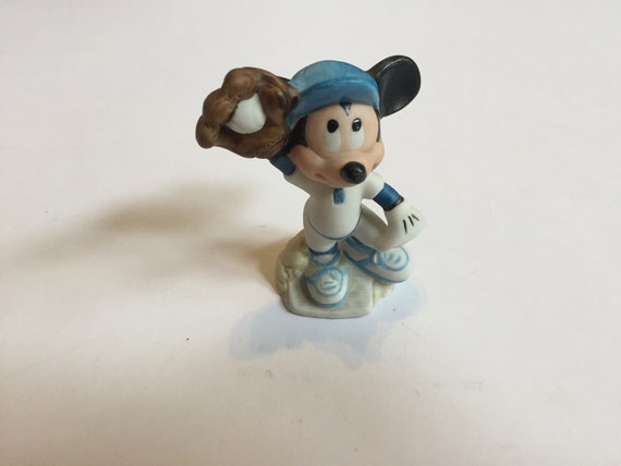 Home & Living Baseball Statue Walt Disney MICKEY MOUSE Ceramic Figurine ...