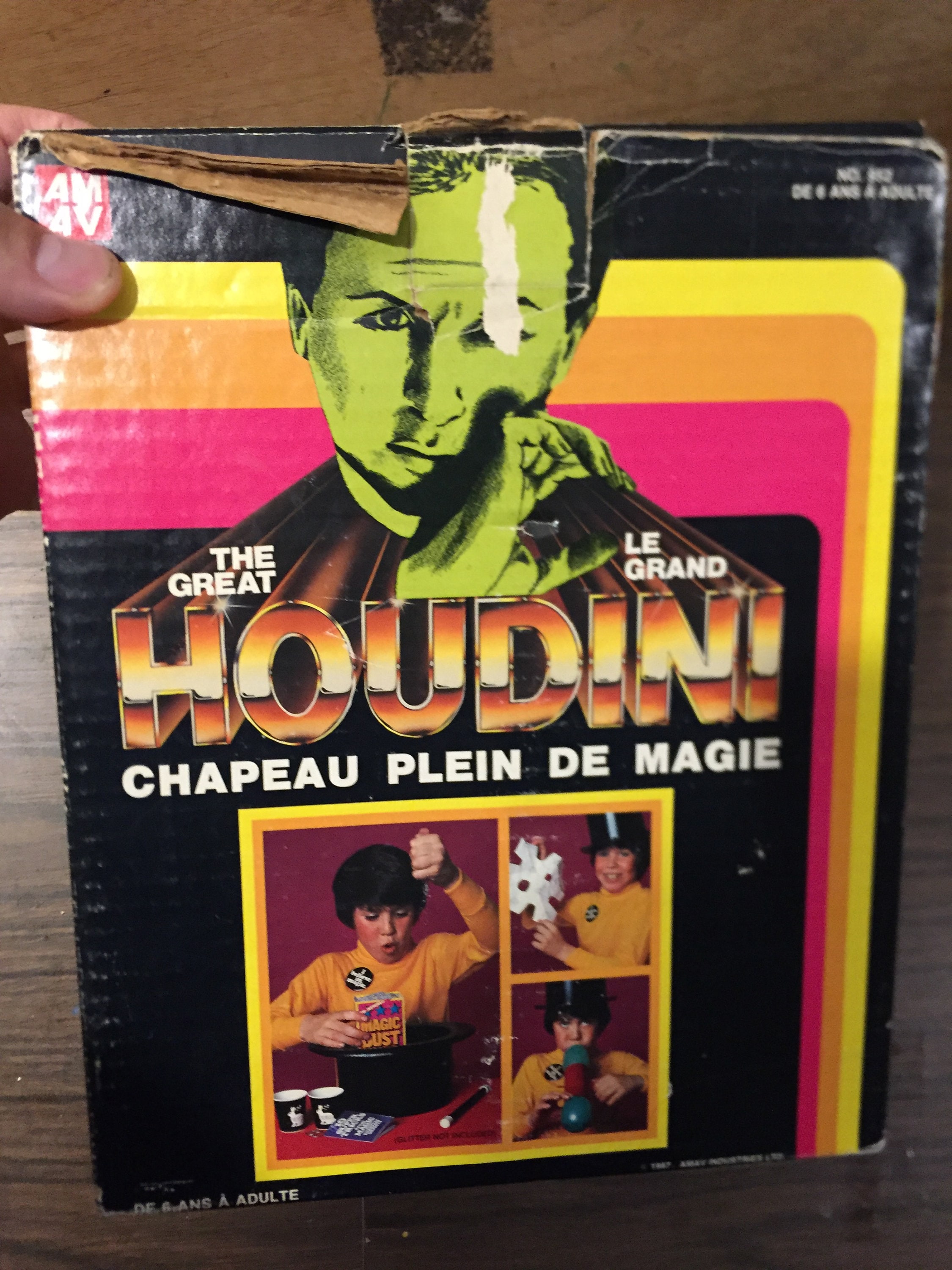 Vintage Houdini the Great Houdini Hat Full of Magic952 Toy - Etsy