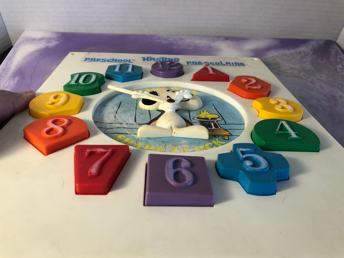 Vintage Snoopy Romper Room Shape Clock 1965 Hasbro Peanuts - Etsy