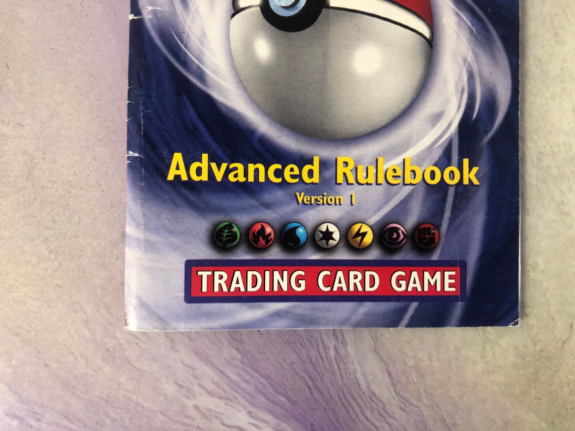 Vintage Pokemon Trading Card Game Advance Rule Book Version 1 - Etsy