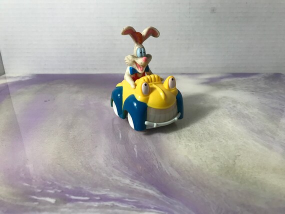 Toys Vintage Who Framed Roger Rabbit Figure in Yellow Car Disneyland ...