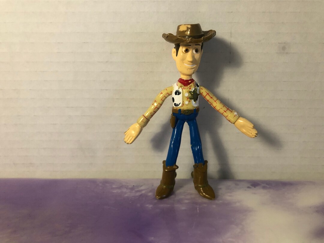 Vintage Disney Pixar Toy Story - PVC Figure - 4 Inch Sheriff Woody ...