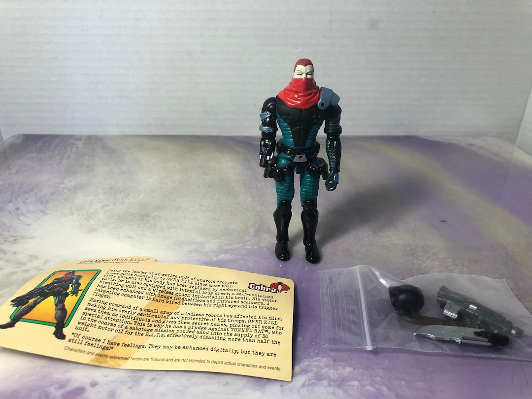Vintage GI Joe Overkill V2 Rare Vintage Action Figure Gi Joe Arah ...