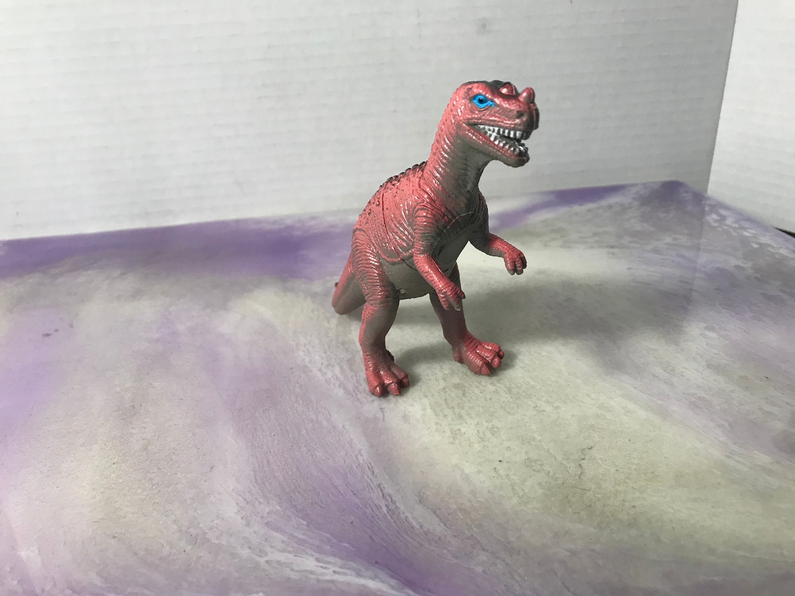Vintage 1980s Pink Ceratosaurus - Made in China Dinosaur Figure / Cake ...