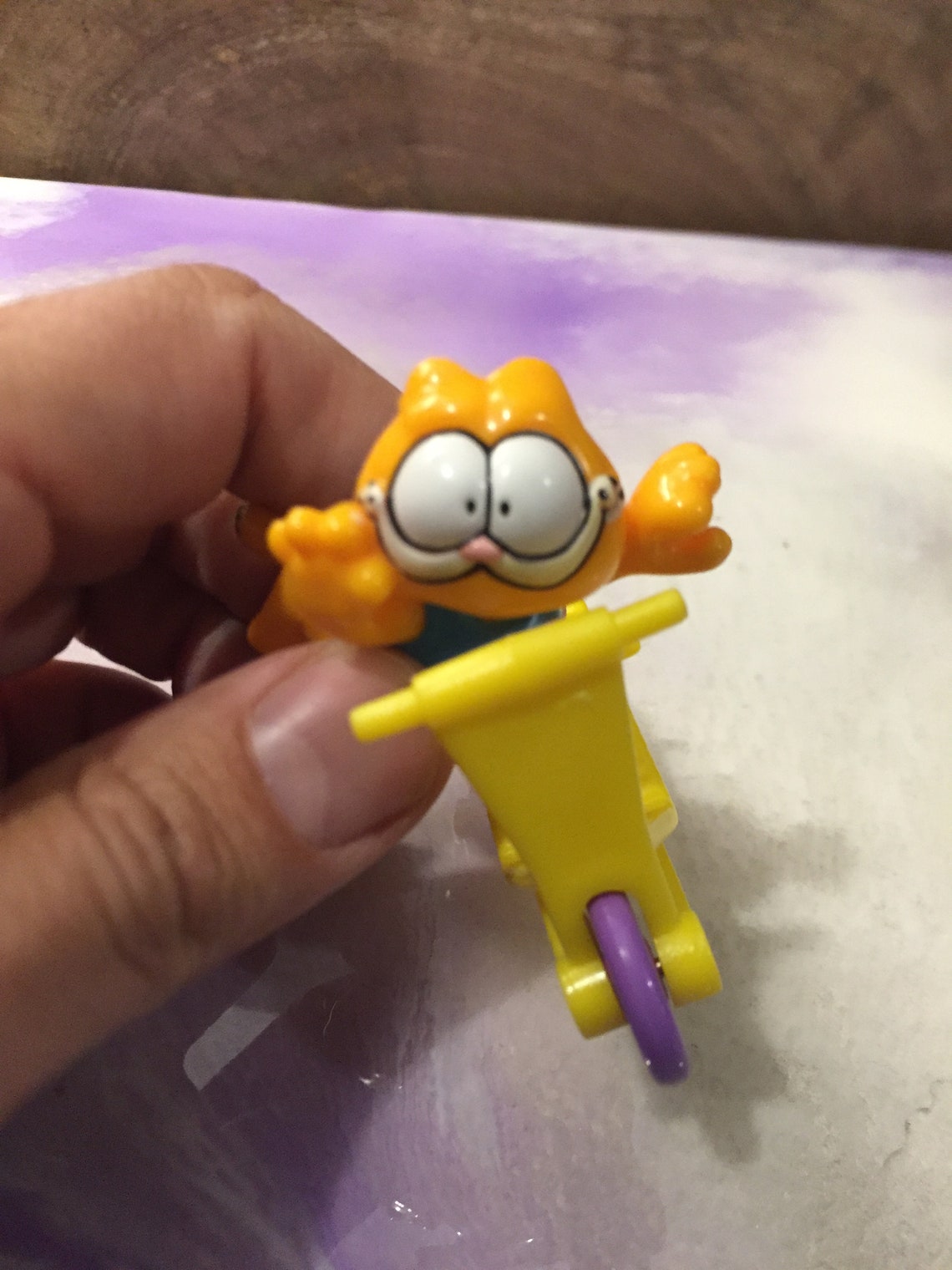 Vintage 1980's Garfield PVC Figure Scooter Complete Nostalgia MCDONALD ...