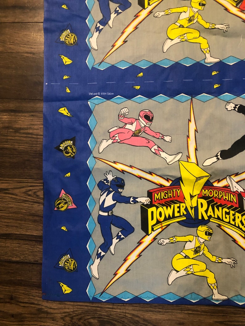 Vintage 1990's Mighty Morphin Power Rangers Twin Bed Sheet - Etsy