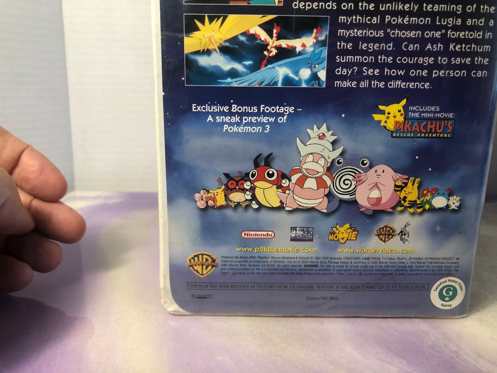 Vintage Pokemon 2000 VHS Cassette Tape Vintage 90's | Etsy