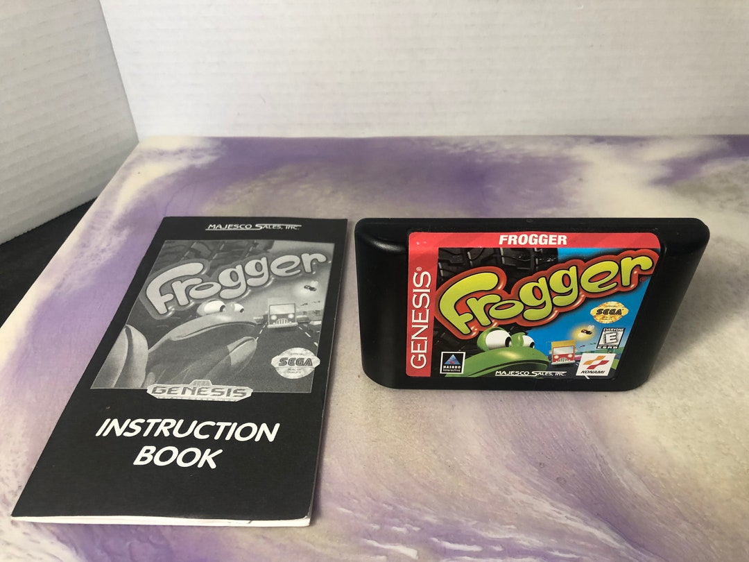 Vintage Frogger With Manual for Sega Genesis Rare Vintage Sega Genesis ...