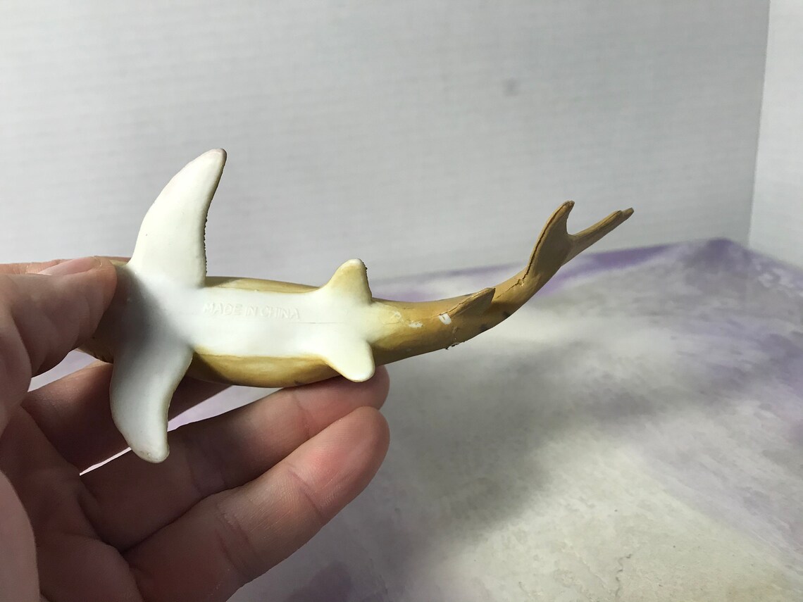 Vintage Made in China TIGER Shark PVC Plastic Shark Figure | Etsy