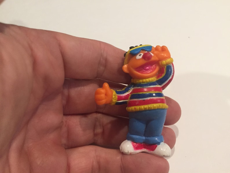 Vintage Sesame Street ERNIE Waving Figure PVC Cake Topper Rare | Etsy