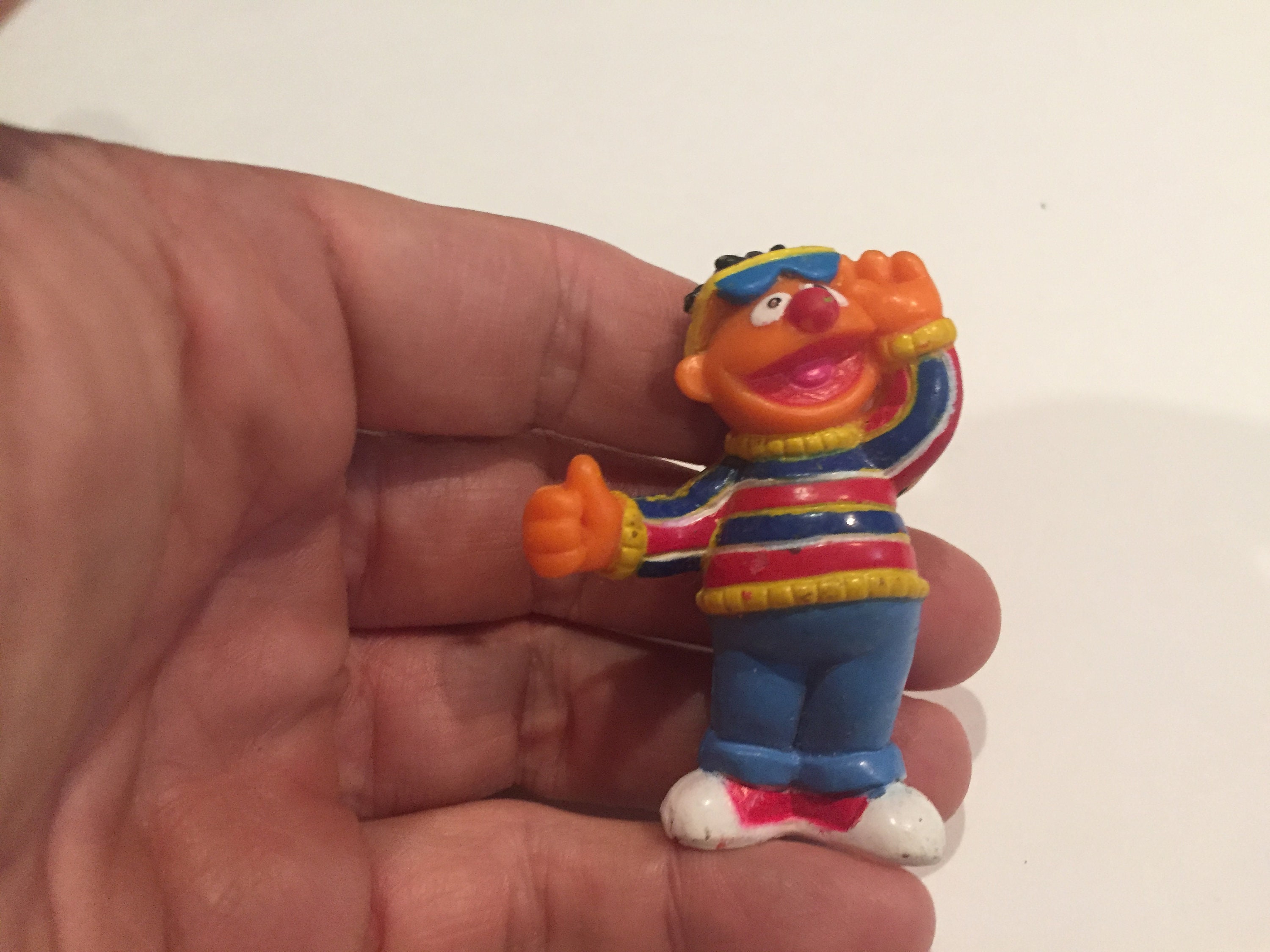 Vintage Sesame Street ERNIE Waving Figure PVC Cake Topper Rare - Etsy