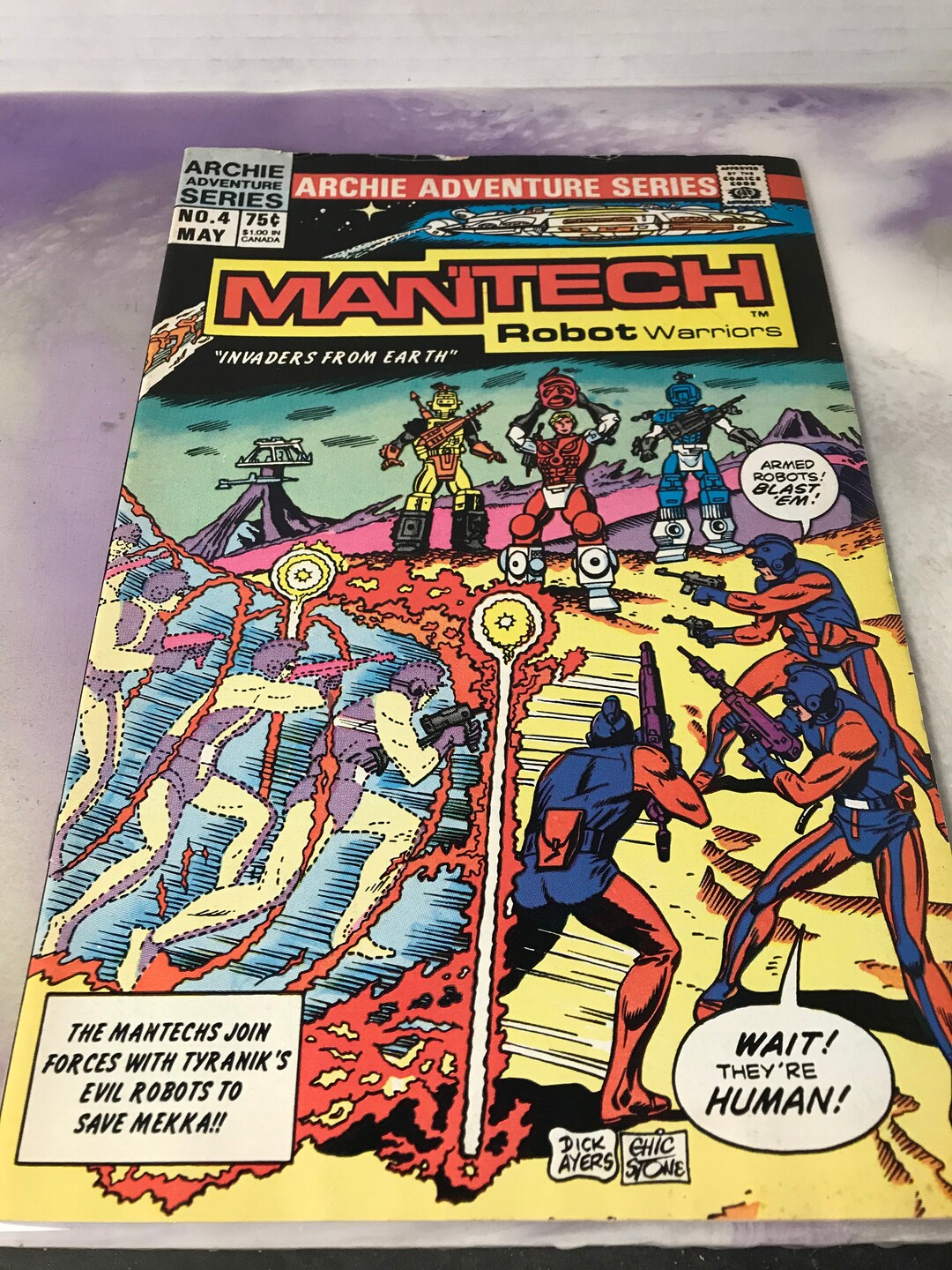 Vintage Archie Comic Mantech Robot Warrior #4 (1970's) Rare Vintage ...