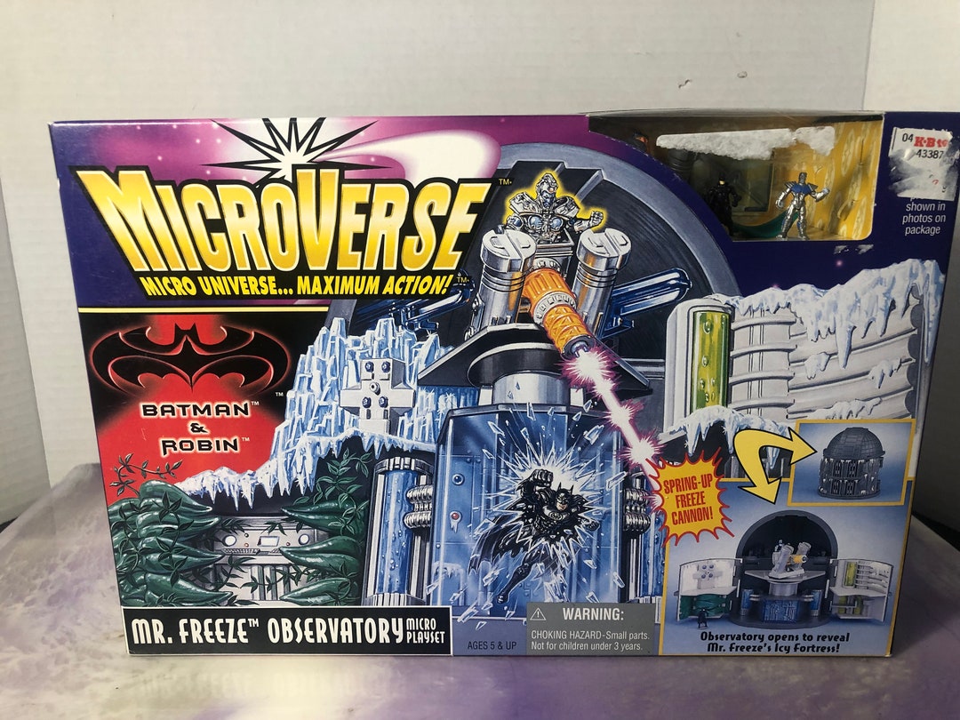 Vintage Batman Microverse Batman & Robin Mr. Freeze Observatory Playset ...