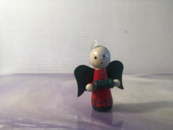 Rare Vintage Nostalgia Wooden 1980's Wooden Angel - Etsy