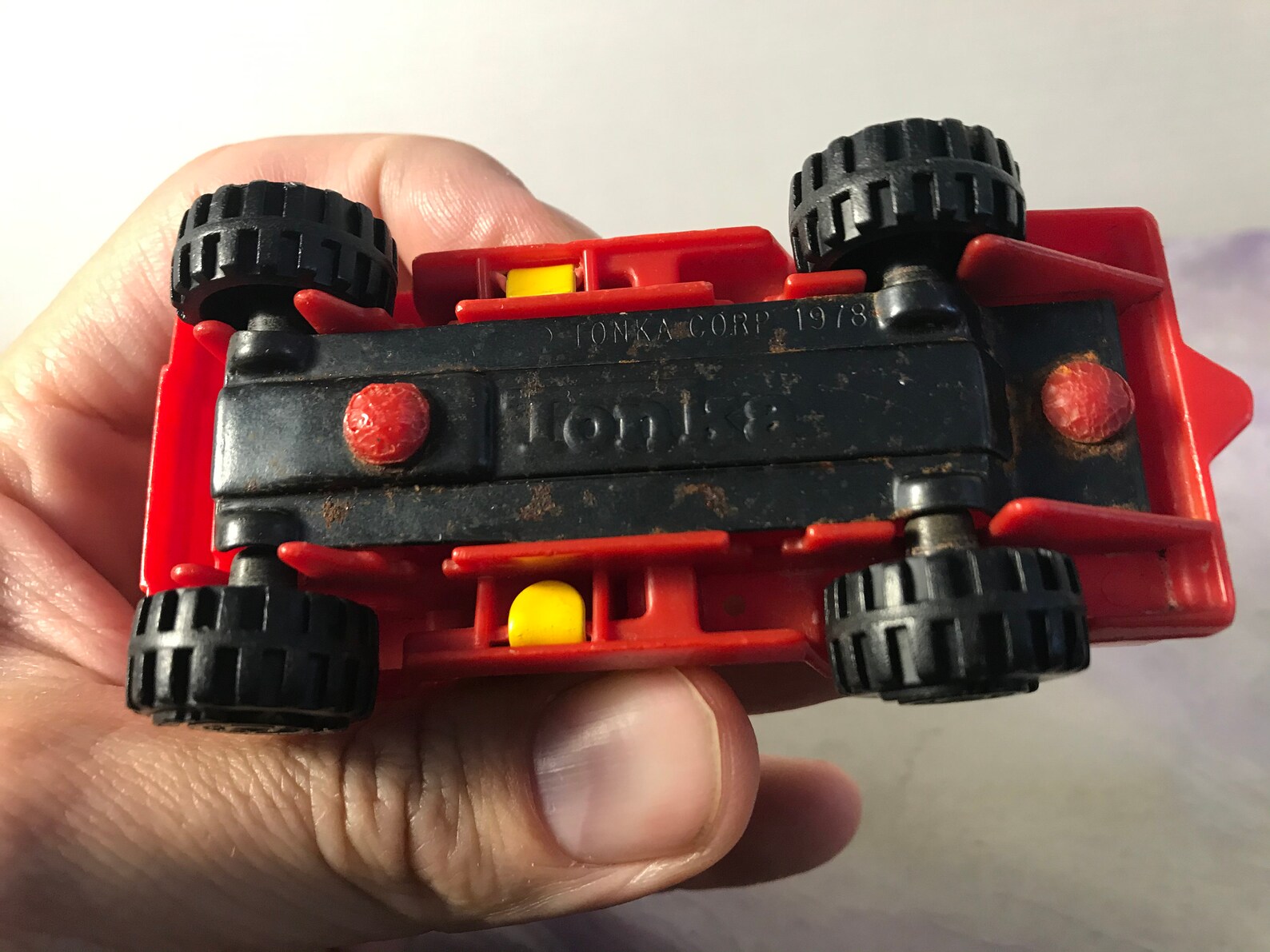 Vintage 80's Tonka Red and Yellow Pickup Truck - Rare Vintage Steel ...