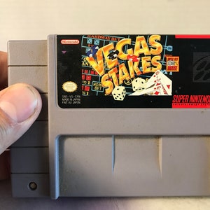 Vintage Vegas Stakes Super Nintendo SNES Video Game - Rare Vintage 90's ...