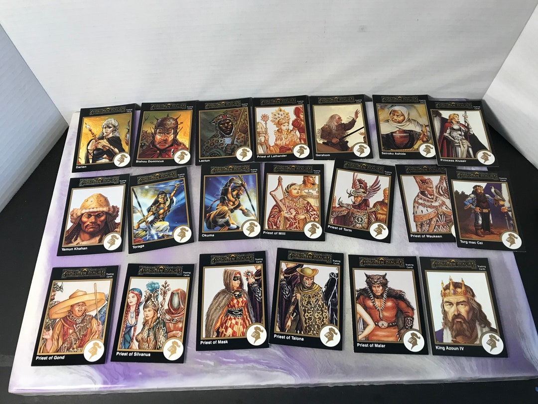 Vintage 1990s Advanced Dungeon and Dragons Card Game 20 Card Mixed Lot ...