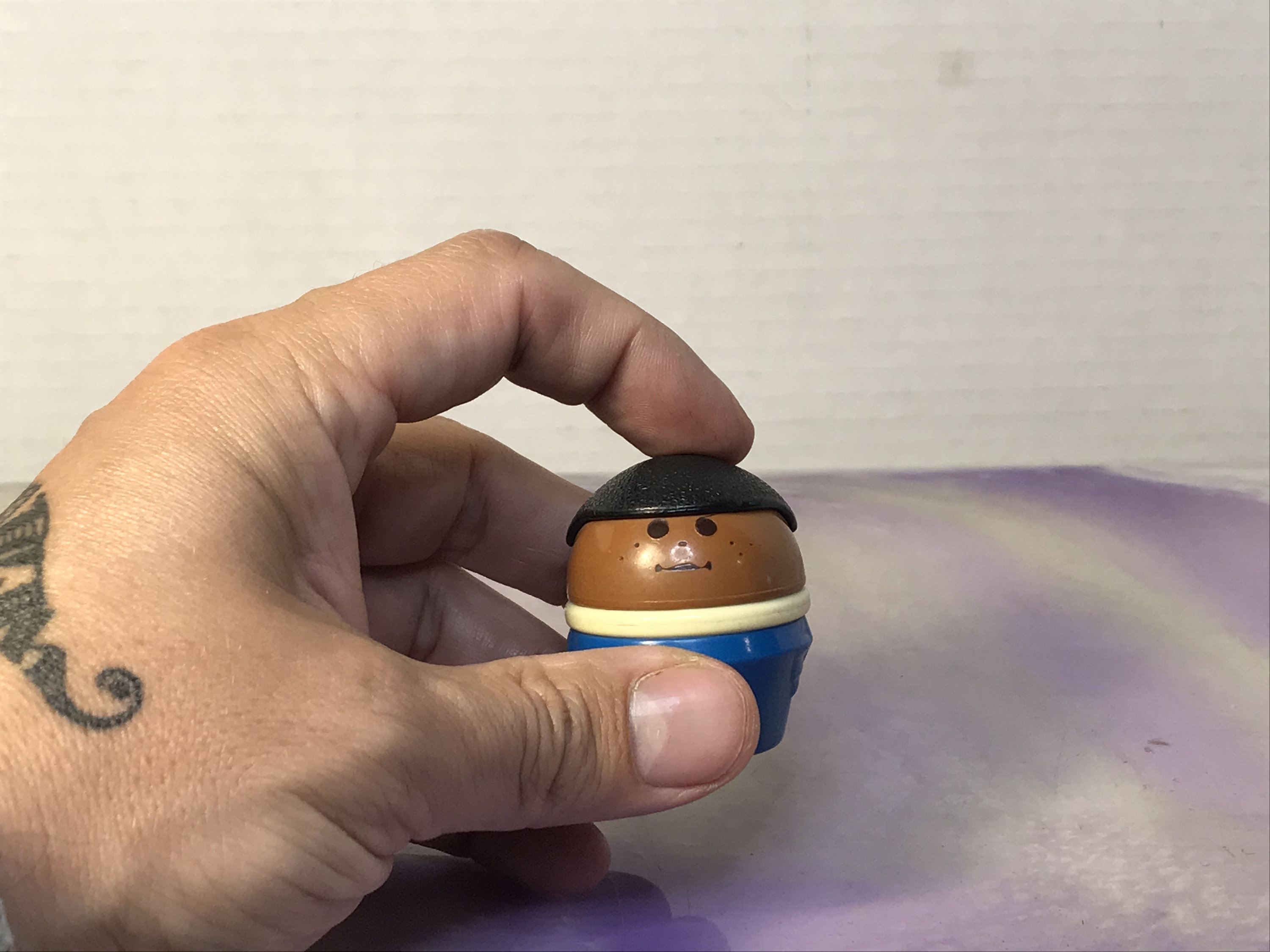 Vintage 1990s Little Tikes Chubby Figure Black Hair Blue | Etsy