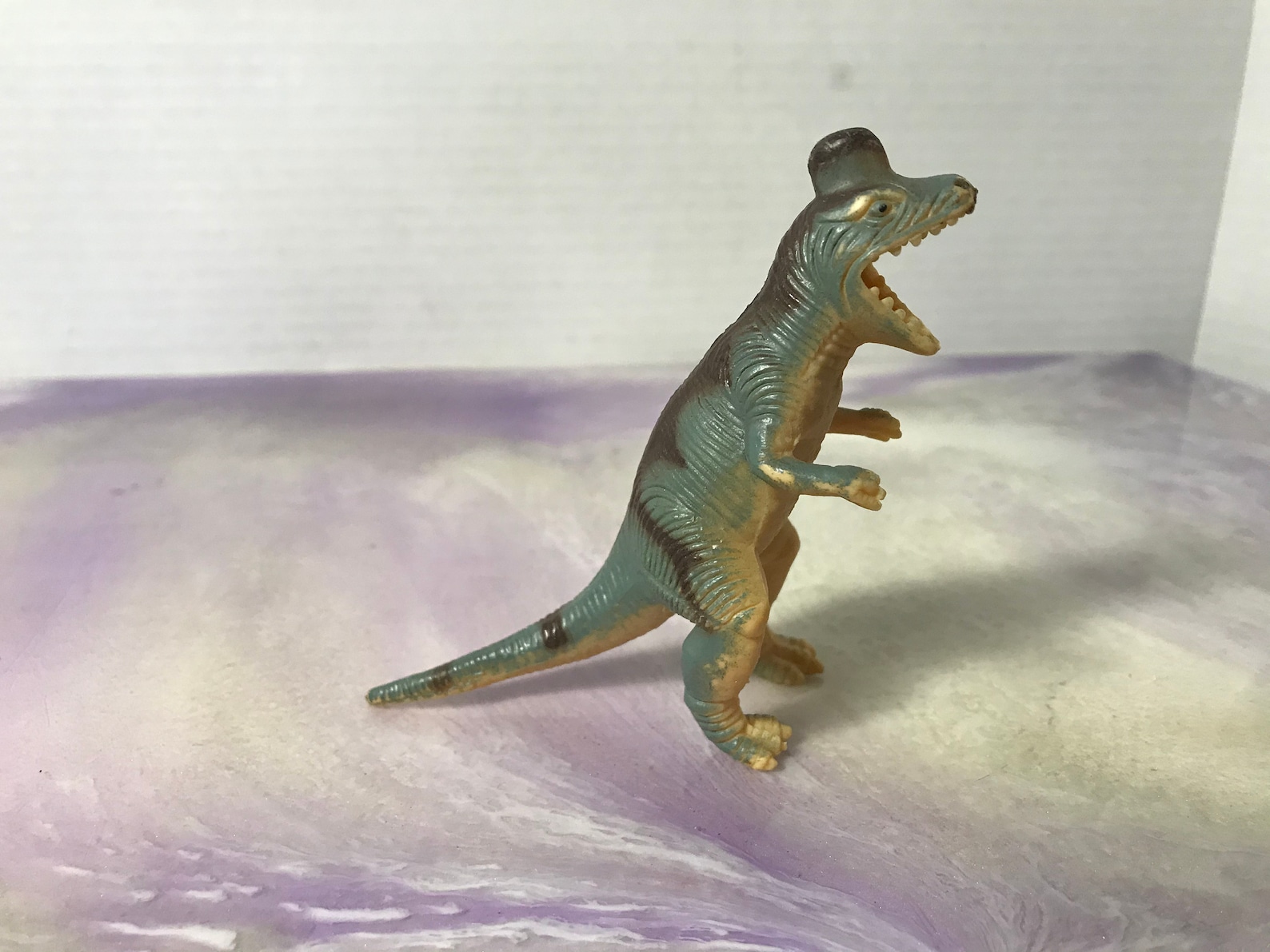 Vintage Dinosaur Toy CE Toys Rubber Green / Yellow T-rex - Rare Vintage ...
