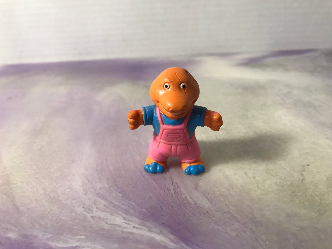 Vintage 1990's Soma Toys Orange Barney Styled Dinosaur PVC Figure ...