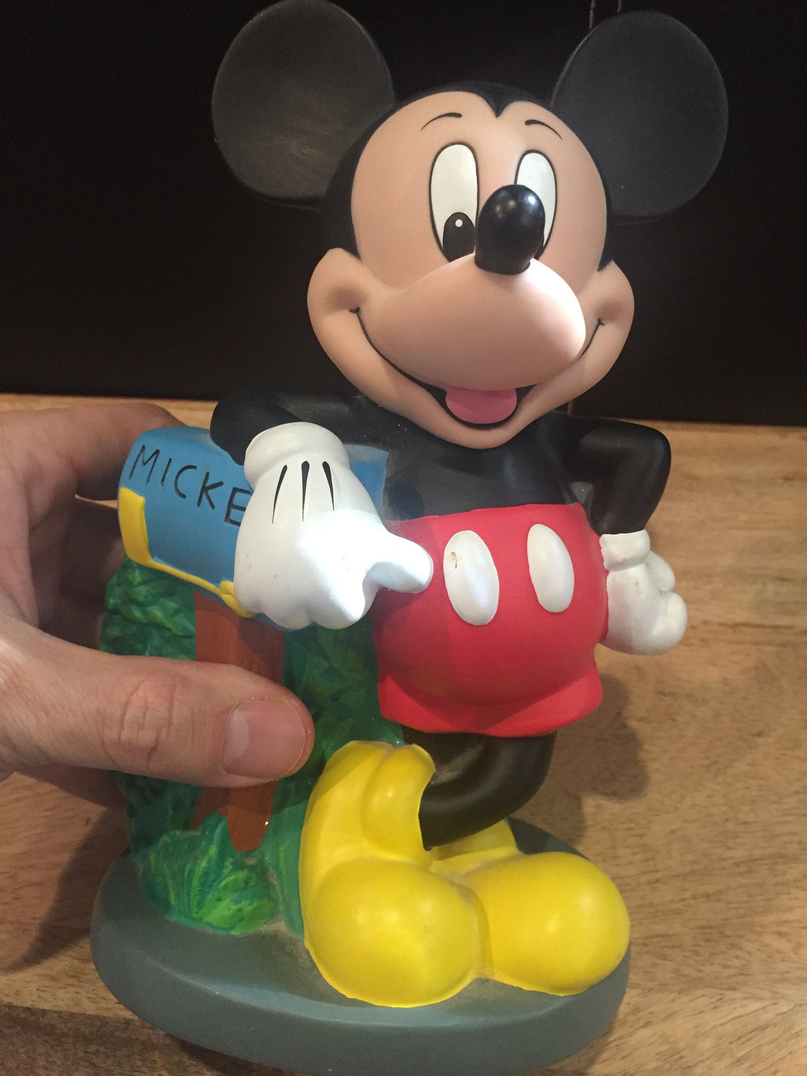 Vintage Walt Disney Vinilo Mickey Mouse Coin Bank Assc - Etsy España