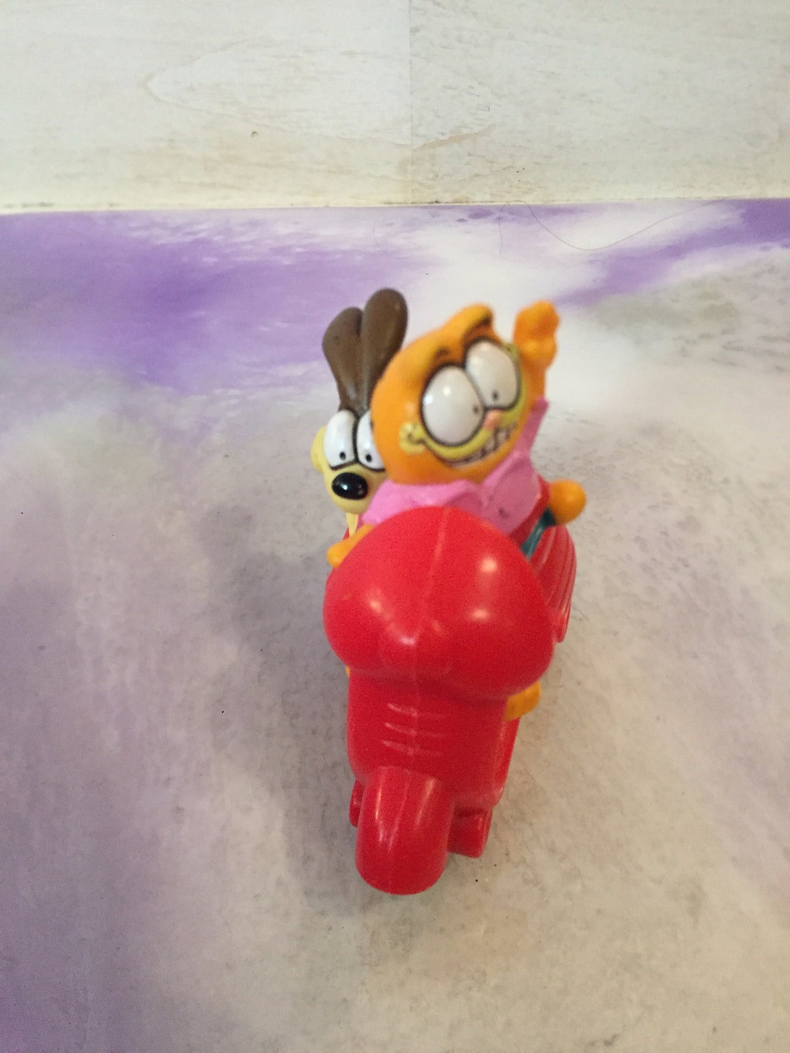 Vintage 1980's Garfield and Odie Scooter PVC Figure! Nostalgia MCDONALD ...