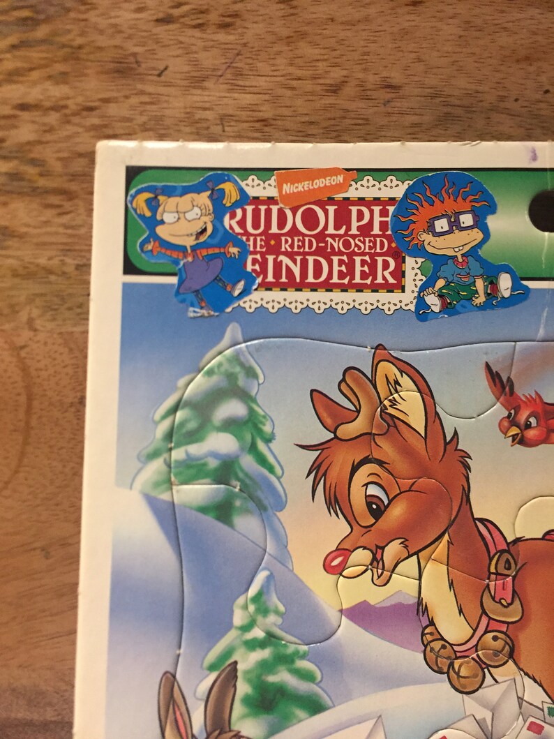Vintage Frame Tray Puzzle 1990s' Rudolph the Red Nosed Reindeer ...