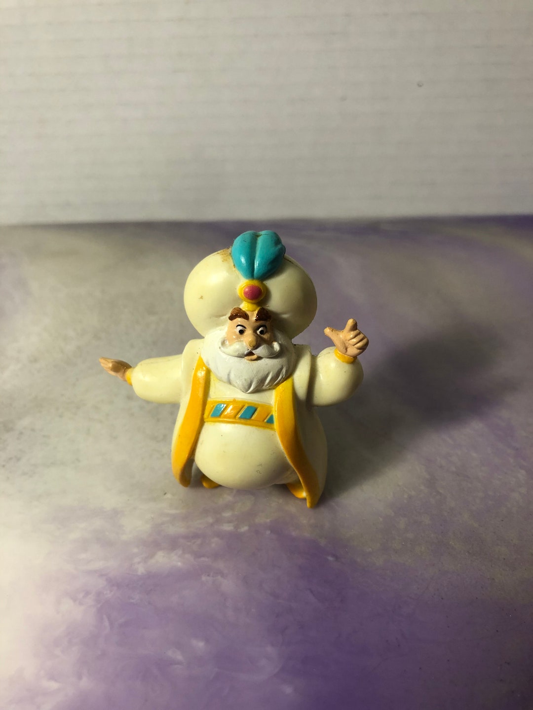 Vintage Disney Aladdin THE SULTAN Applause Figure PVC Cake Topper Rare ...